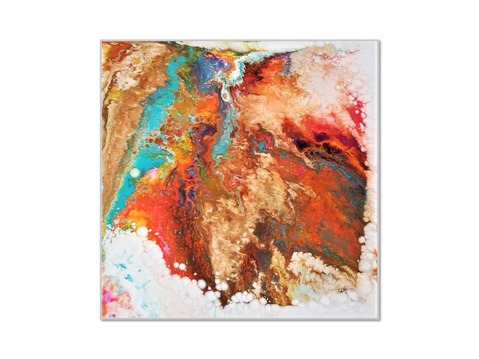 Acrylic pouring – Left Brain Artists